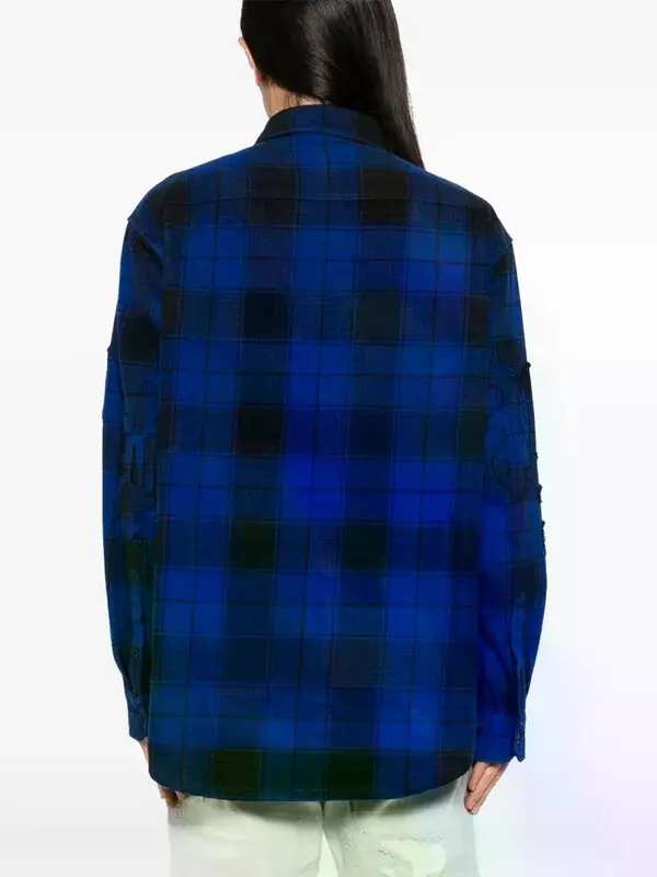 PURPLE BRAND Gothic P Flannel Shirt