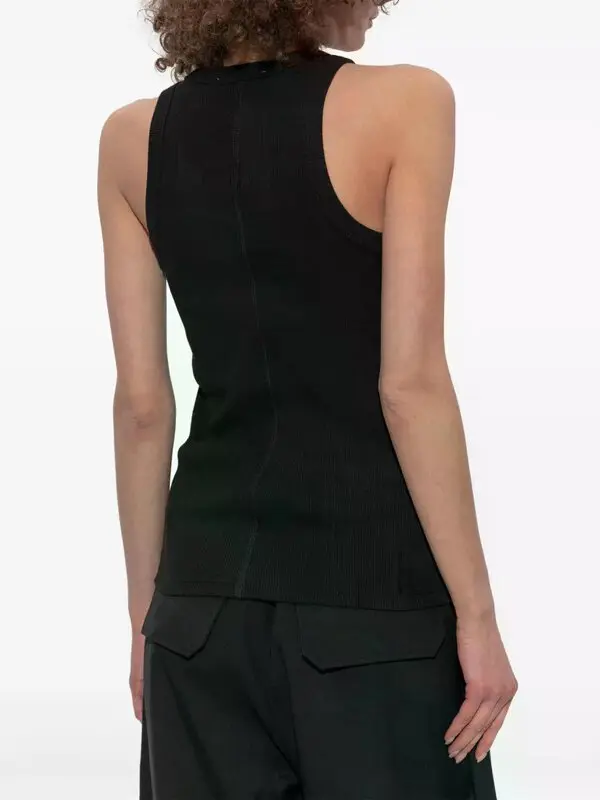 Lacoste Cotton Tank Top - Black