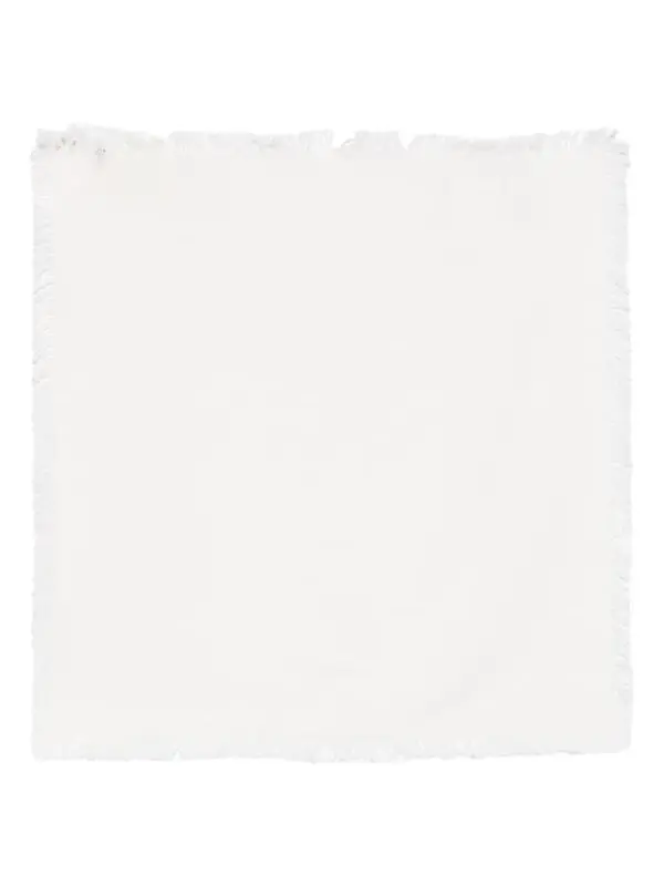 Eric Bompard Twill Square Scarf - White