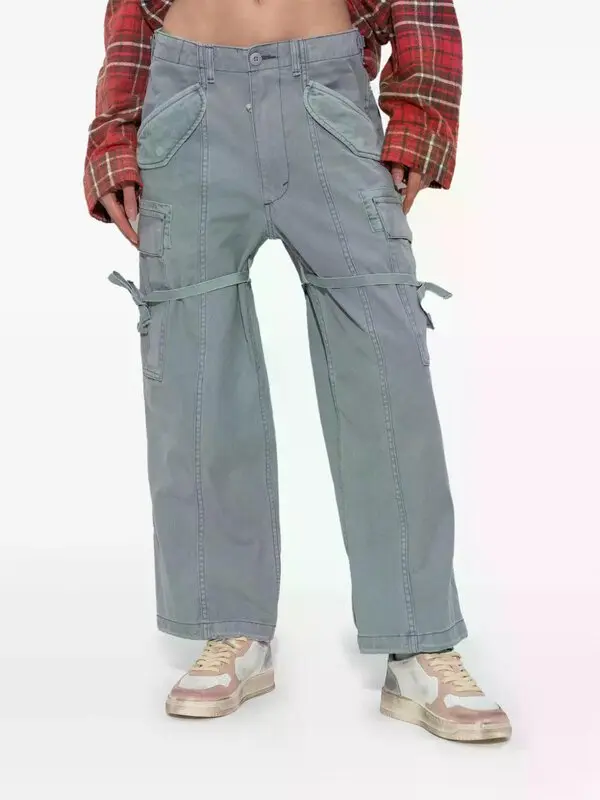R13 Cropped Cargo Trousers