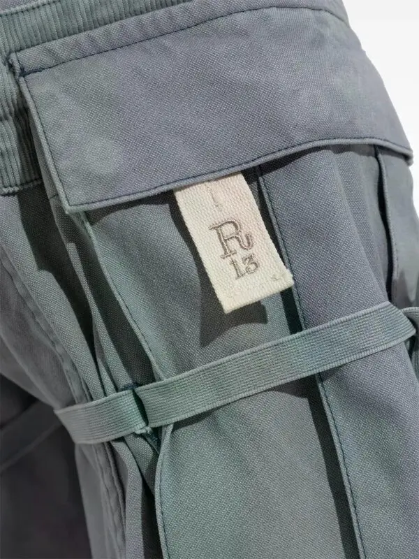 R13 Cropped Cargo Trousers