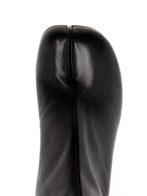 MAISON MARGIELA Tabi Leather Ankle Boots - Black