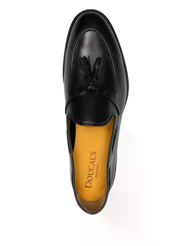 DOUCAL'S Leather Loafers - Black