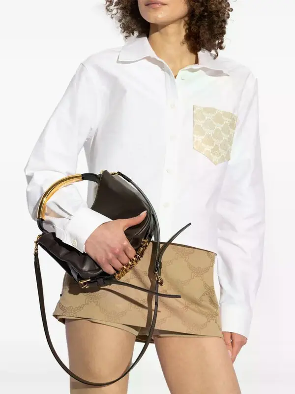 Moschino Leather Tote - Brown