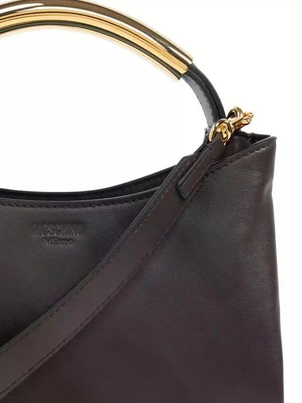Moschino Leather Tote - Brown