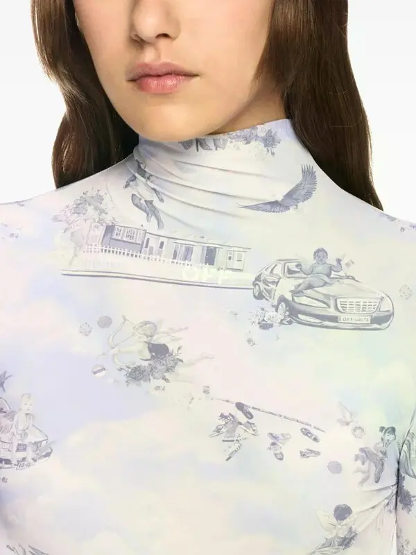 Off-White Fresco Mini Dress - Pink