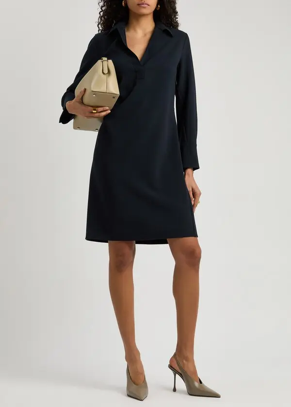 Vince Jersey Mini Dress In Dark Navy - 50% Off | Editorialist