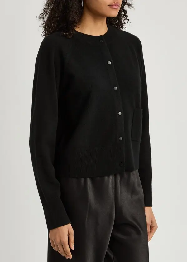 Vince Wool-blend Cardigan - Black