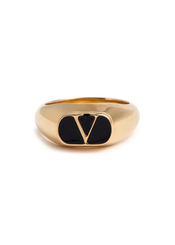 Valentino Garavani Vlogo Ring - Black