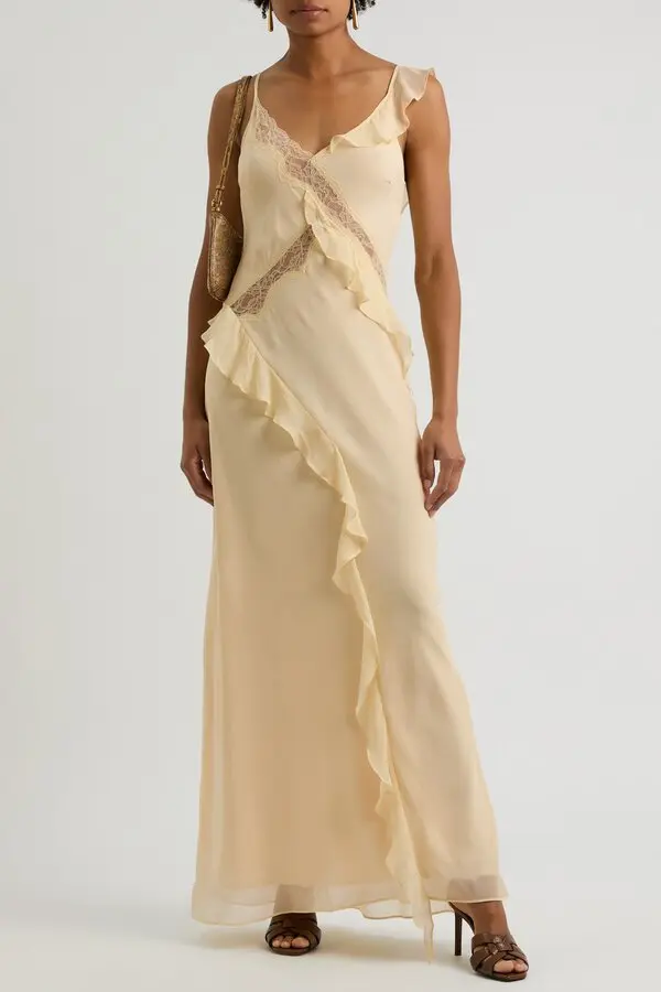 black linen strapless maxi dress Lianne Strapless Maxi Dress / Black | MESHKI