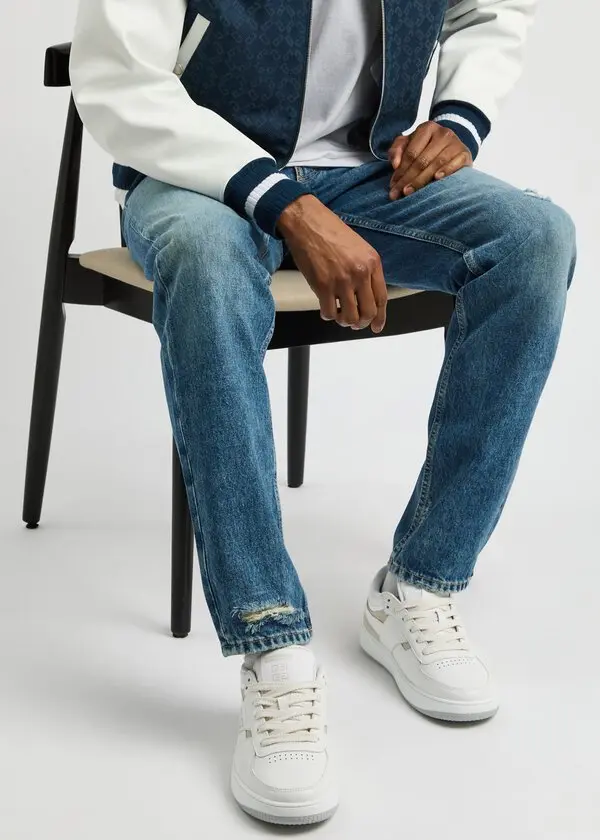 Givenchy G Move Panelled Leather Sneakers