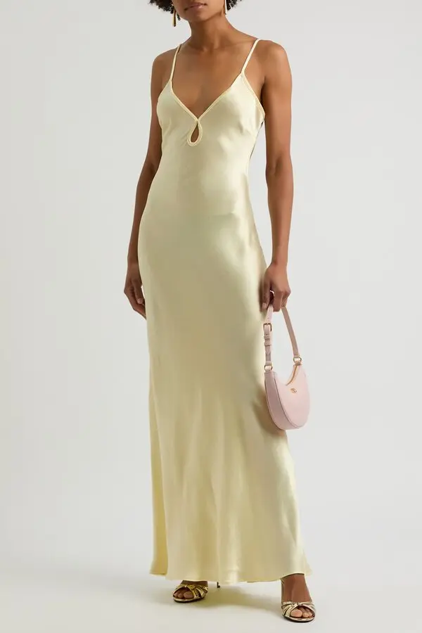 chinese dress ladies Cindy Yellow Maxi Dress - US 4