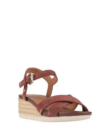 Geox Leather Wedge Espadrilles