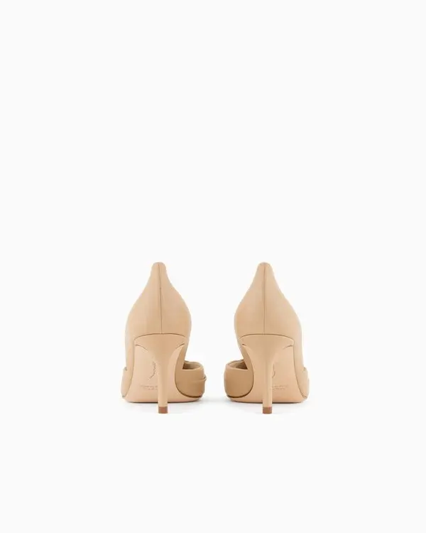 Giorgio Armani Nappa Leather Court Shoes - Beige