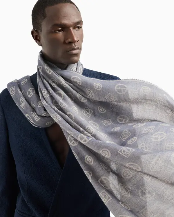 Giorgio Armani Jacquard Cashmere Stole