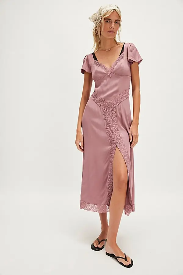 strapless open back dress Free People Adella Dress Rose XS/S main image 1