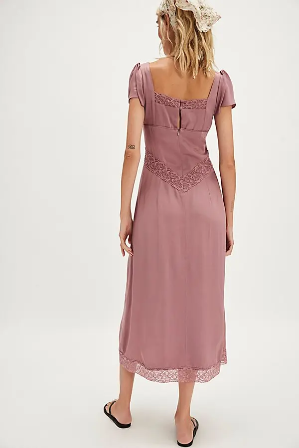 Free People Pink Skies Midi Dress In Nostalgia Rose - 65% Off | Editorialist