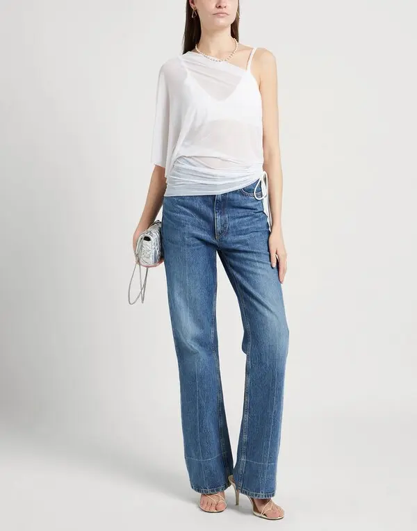 FISICO One-shoulder Tulle Top