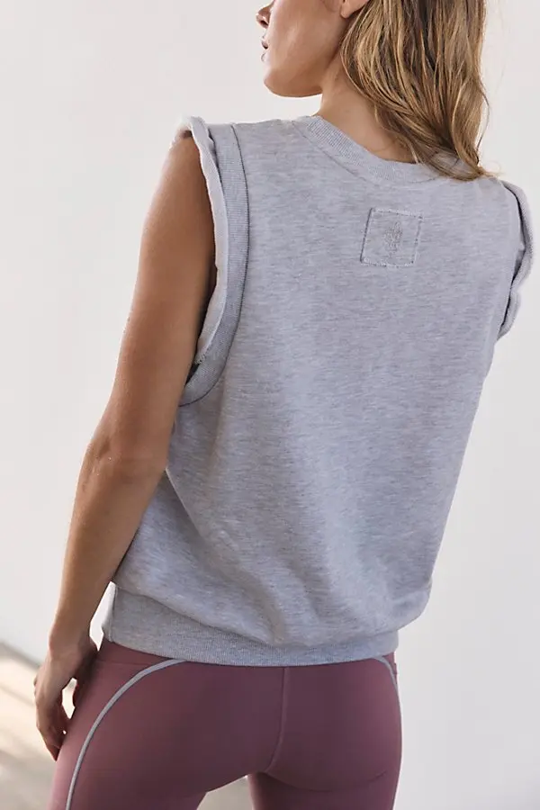 Free People Flutter Tank Top - Grey
