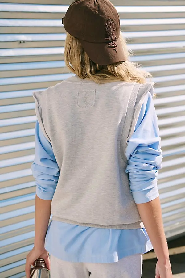 Free People Flutter Tank Top - Grey