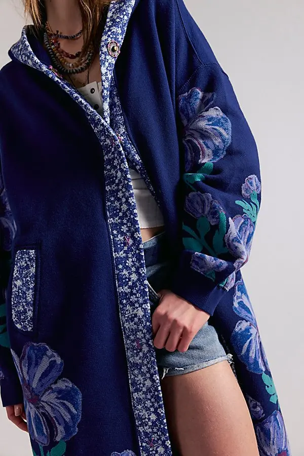 Free People Super Bloom Cardi - Night Combo