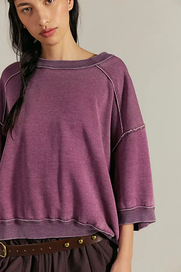 Free People We The Free Everything Pullover - Damson
