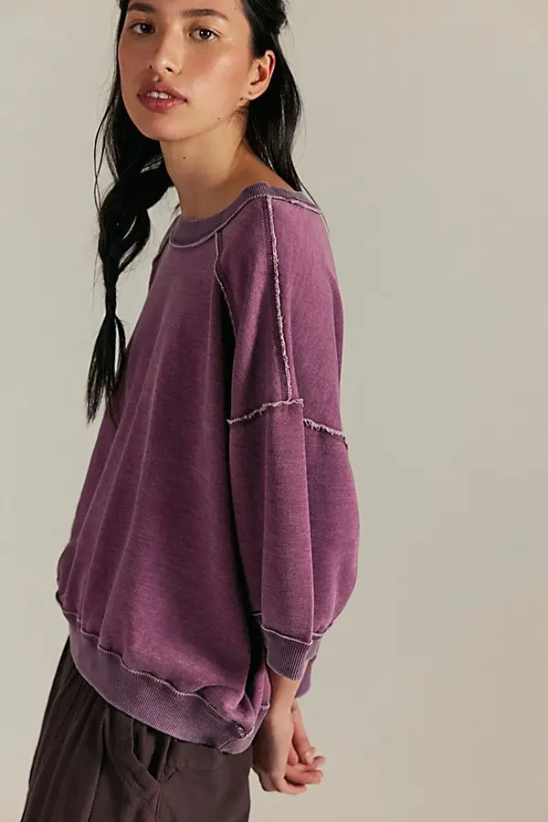 Free People We The Free Everything Pullover - Damson