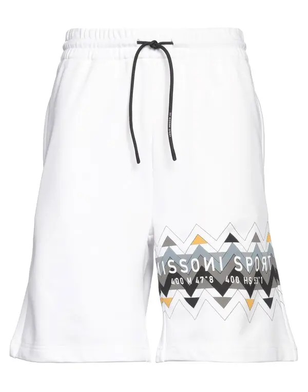 Missoni Cotton French Terry Athletic Shorts With Graphic Print