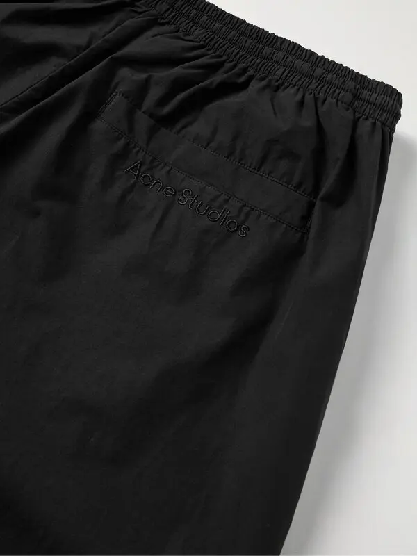 Acne Studios Wide-leg Cotton And Nylon-blend Trousers