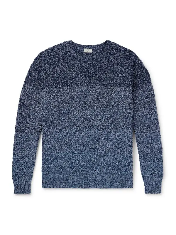 Etro Degradé Cotton-jacquard Sweater