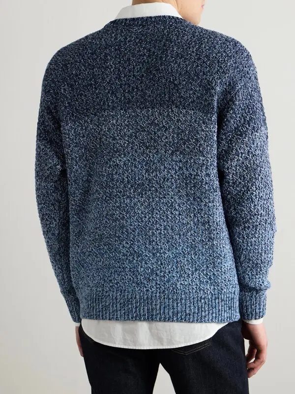 Etro Degradé Cotton-jacquard Sweater