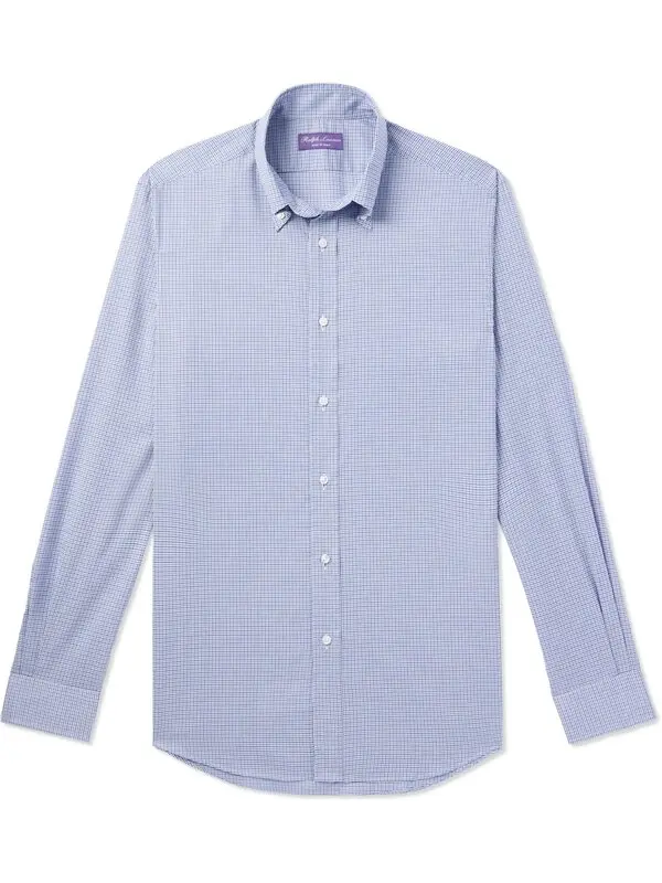 Ralph Lauren Gingham Cotton-poplin Shirt - Blue