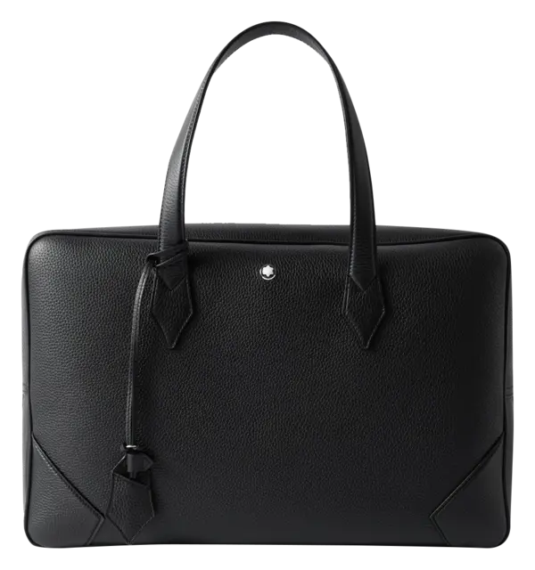 MONTBLANC Logo-appliquéd Full-grain Leather Briefcase
