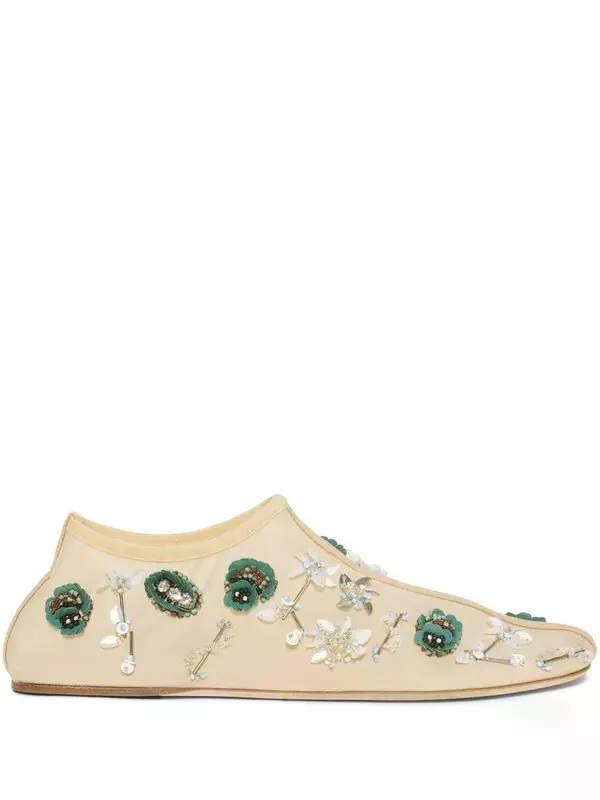 Christopher Esber Embla Ballet Flats - Neutrals