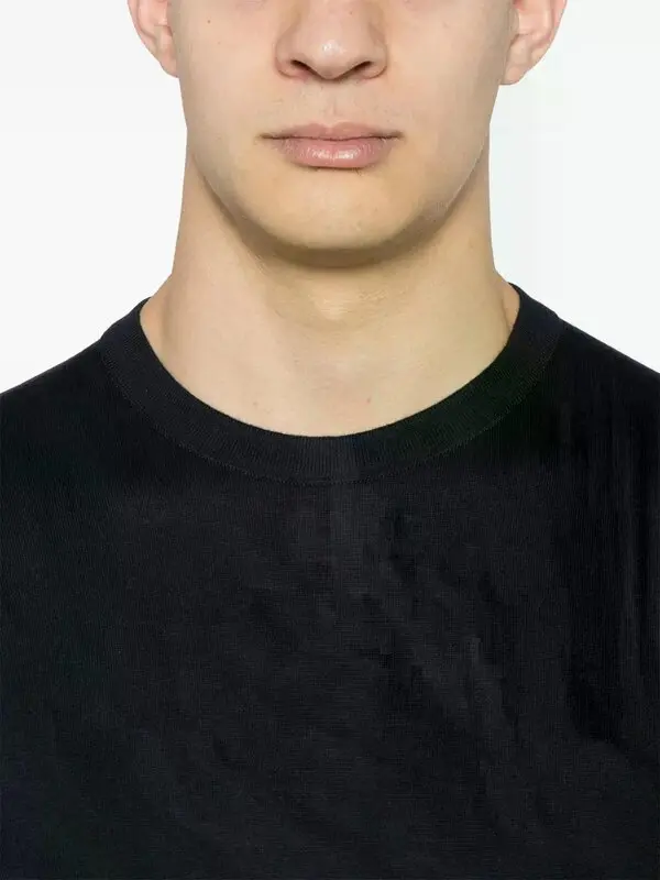 John Smedley Lorca Fine-knit T-shirt - Blue