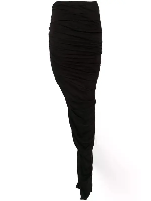 Rick Owens Soft Edfu Maxi Skirt - Black