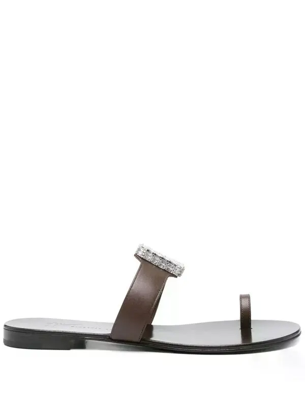 GIUSEPPE ZANOTTI Leather Slides