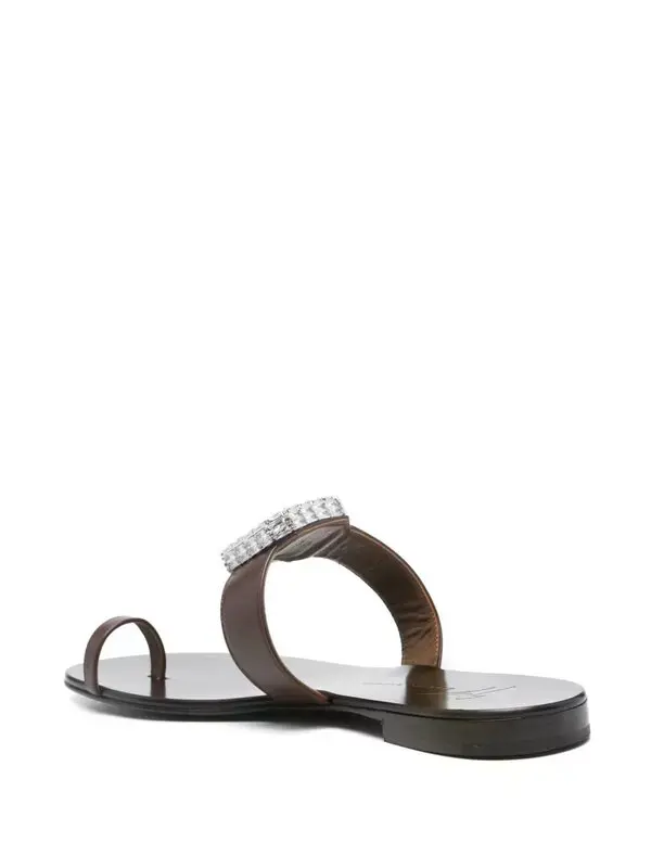 GIUSEPPE ZANOTTI Leather Slides