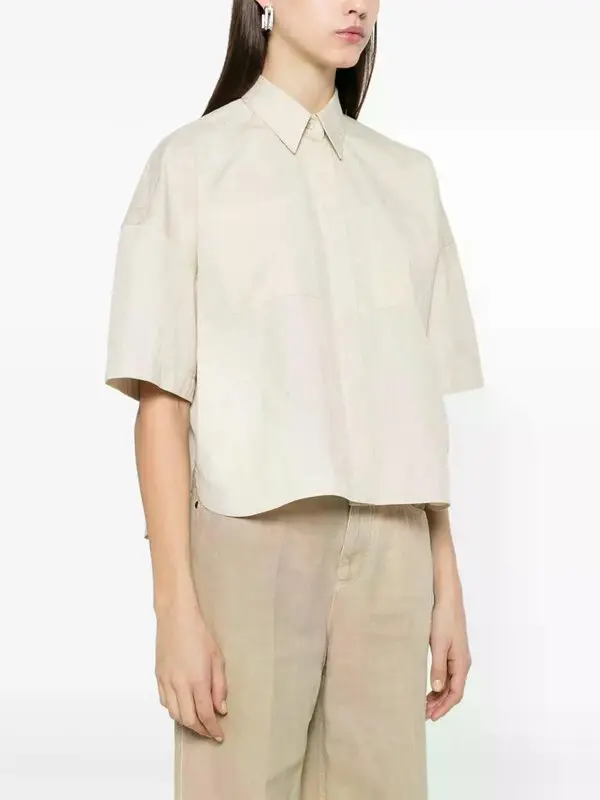 Brunello Cucinelli Graphic-motif Shirt - Neutrals