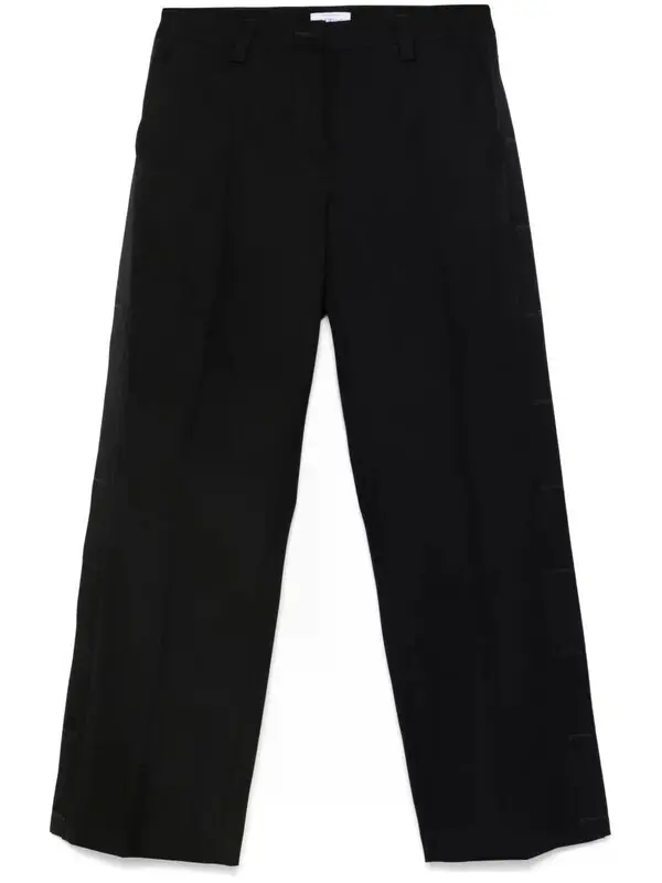Off-White Wide Leg Trousers - Black