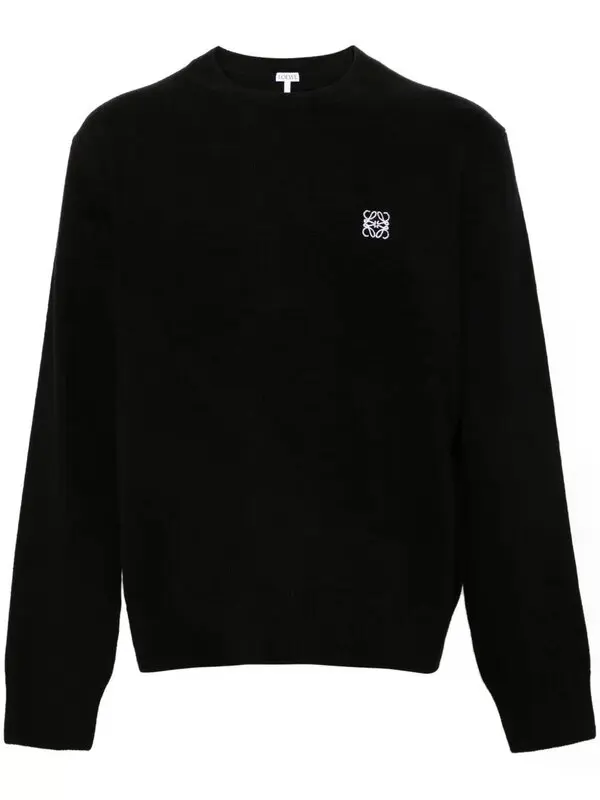 Loewe Anagram Wool Jumper - Black