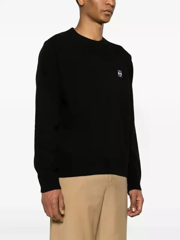 Loewe Anagram Wool Jumper - Black