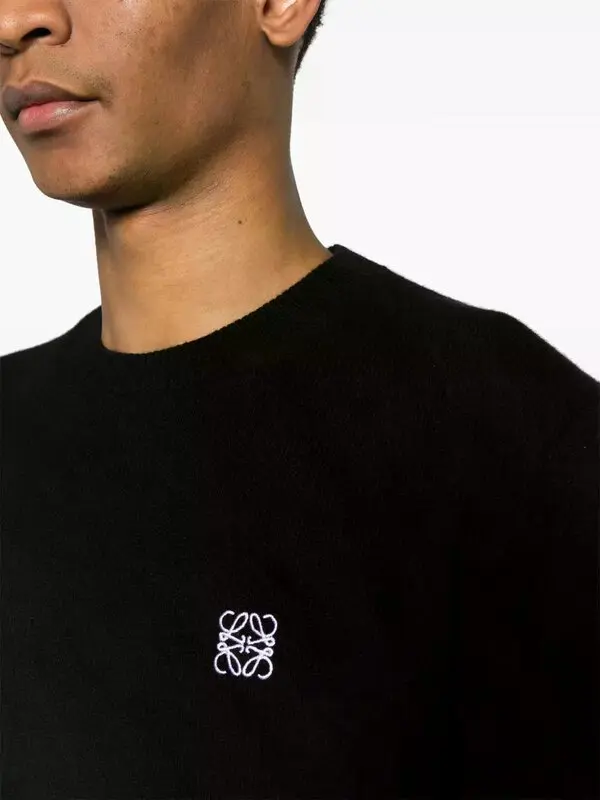 Loewe Anagram Wool Jumper - Black
