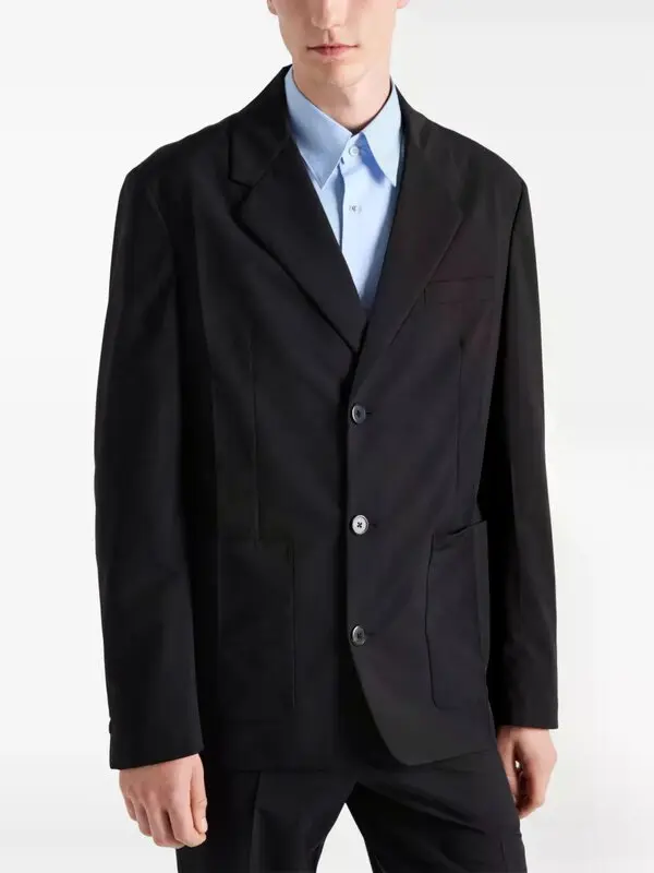 Prada Single-breasted Blazer - Black