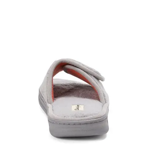 DEARFOAMS Collin Terry Adjustable Shower Slide Slipper - Medium Grey