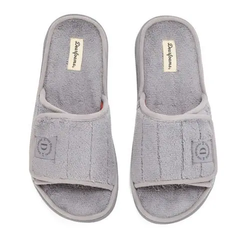 DEARFOAMS Collin Terry Adjustable Shower Slide Slipper - Medium Grey