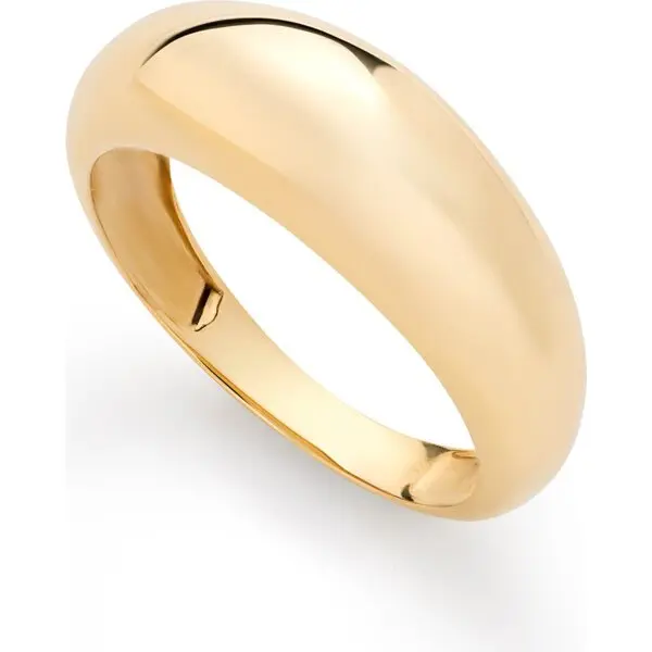 ANA LUISA Medium Dome Ring - Gold