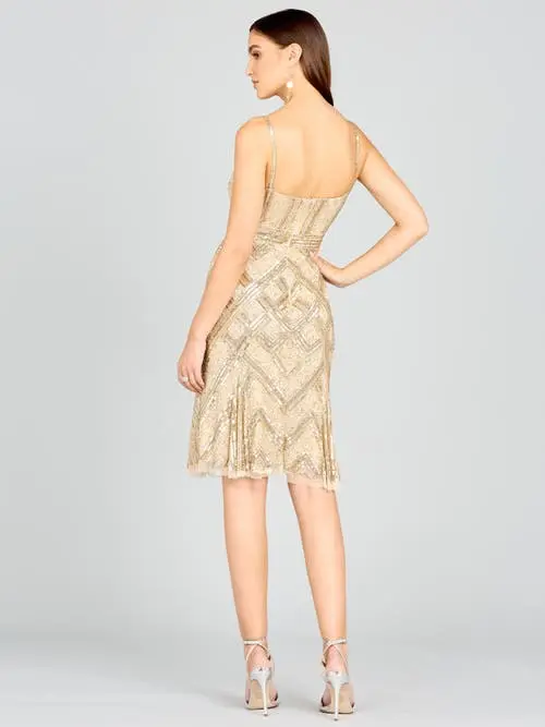LARA NEW YORK Beaded Midi Dress