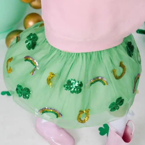 SWEET WINK Sequin St. Patrick's Day Tutu