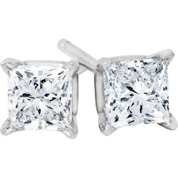 BLISS DIAMOND 14k Gold 14 Ct Tw Lab Grown Diamond Stud Earrings - White Gold - 4ct